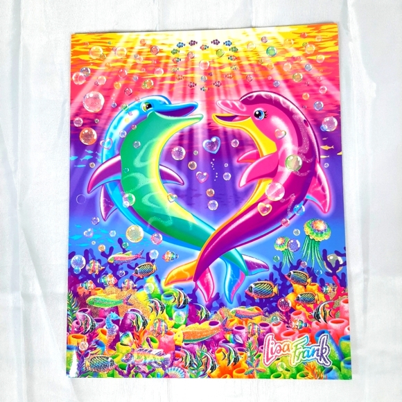 Lisa Frank | Office | Lisa Frank Dancing Dolphins Glitter Two Pocket ...